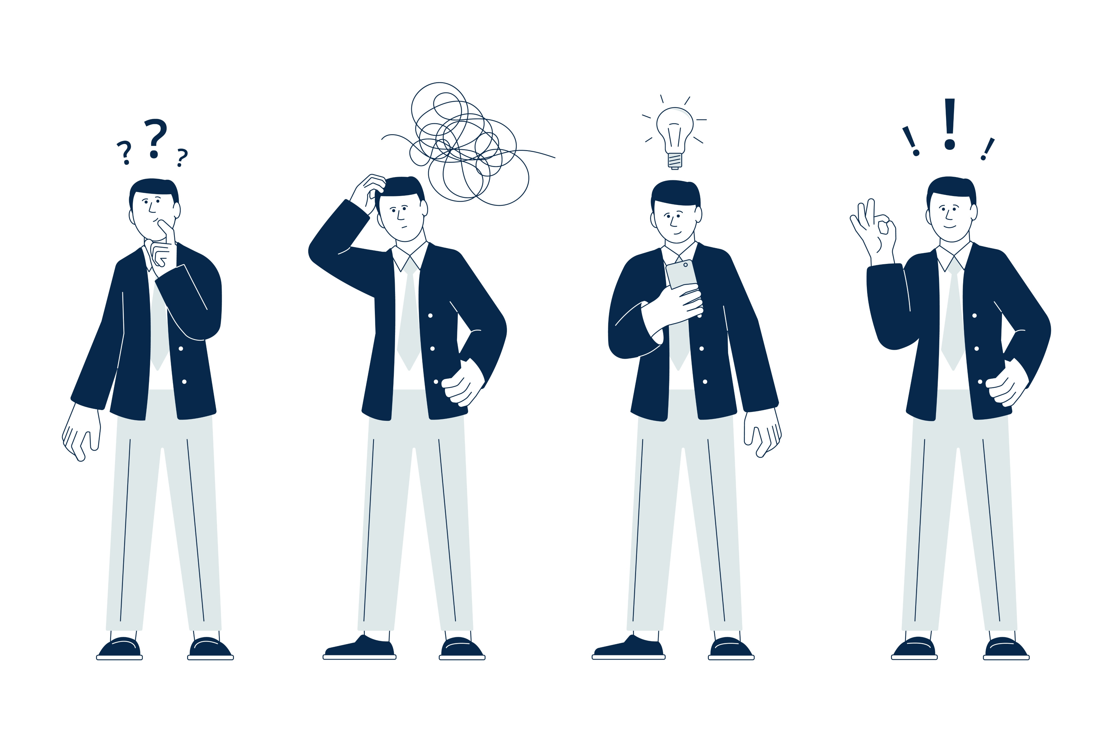 Man thinking character. Student, a Background Graphic by LadadikArt