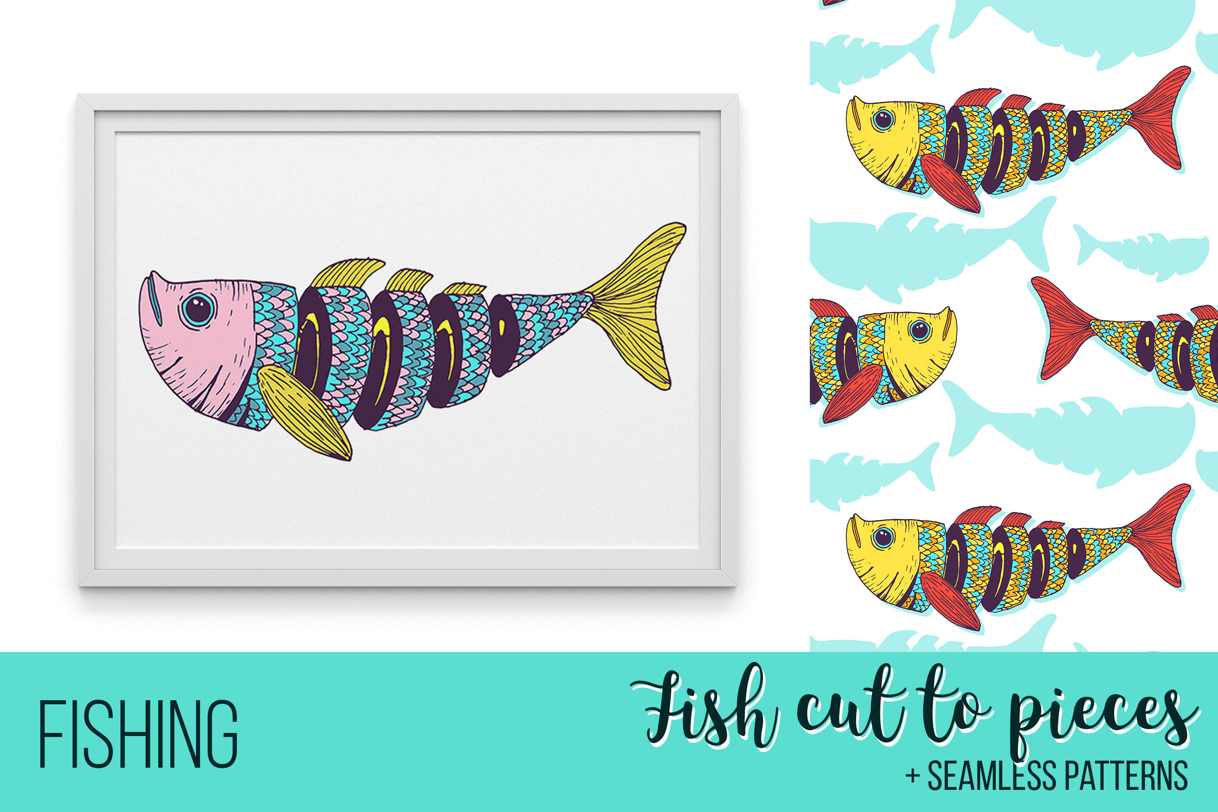 Fishing poster design, an Animal Illustration by OKart.studio