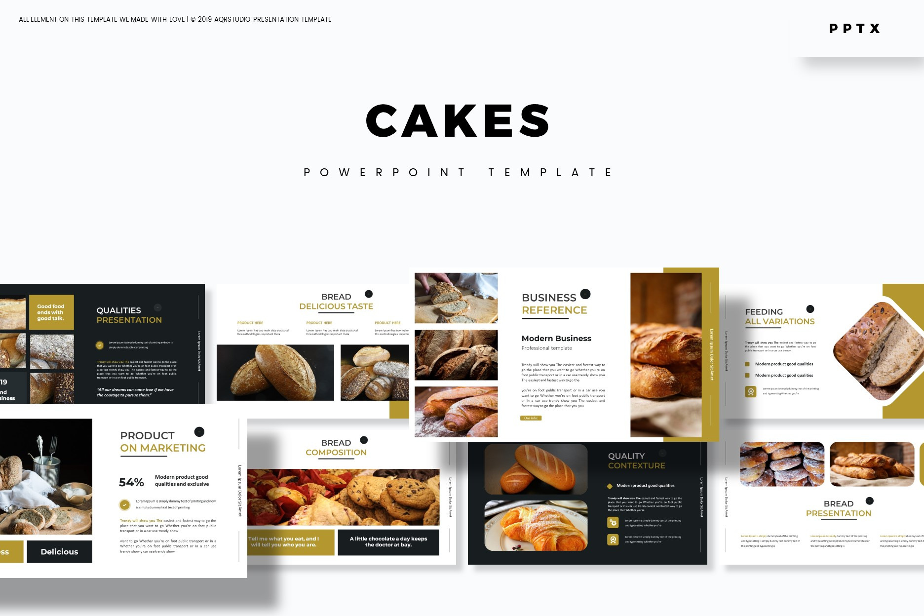 Cakes - Powerpoint Template, a Presentation Template by AQR Studio