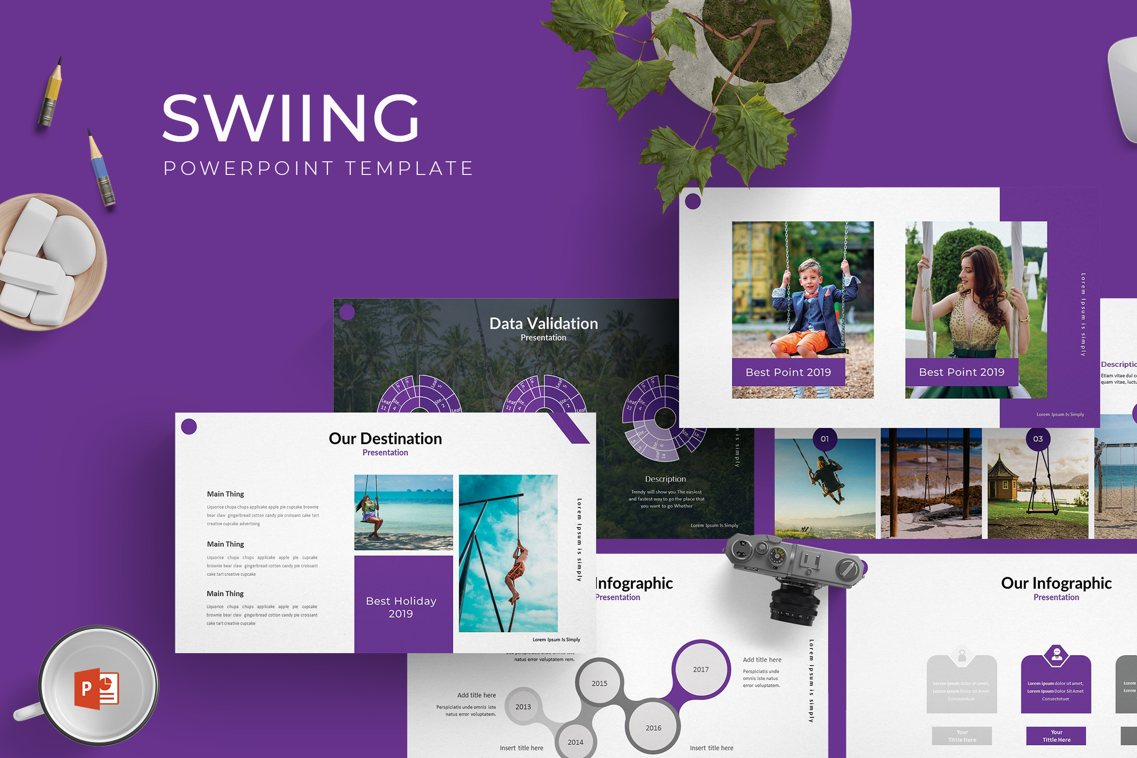 Swiing - Powerpoint Template | Presentation Templates ~ Creative Market