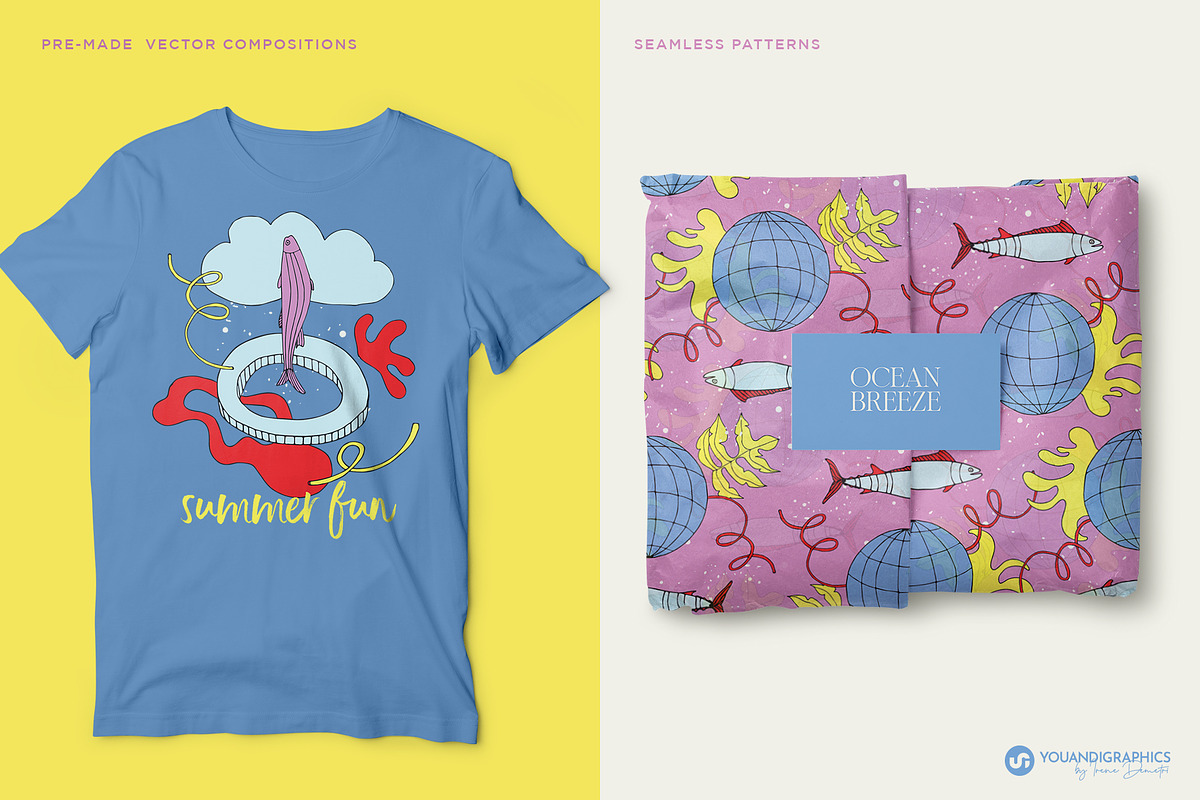 Ocean Breeze Graphics Collection, a Graphic by Youandigraphics ...