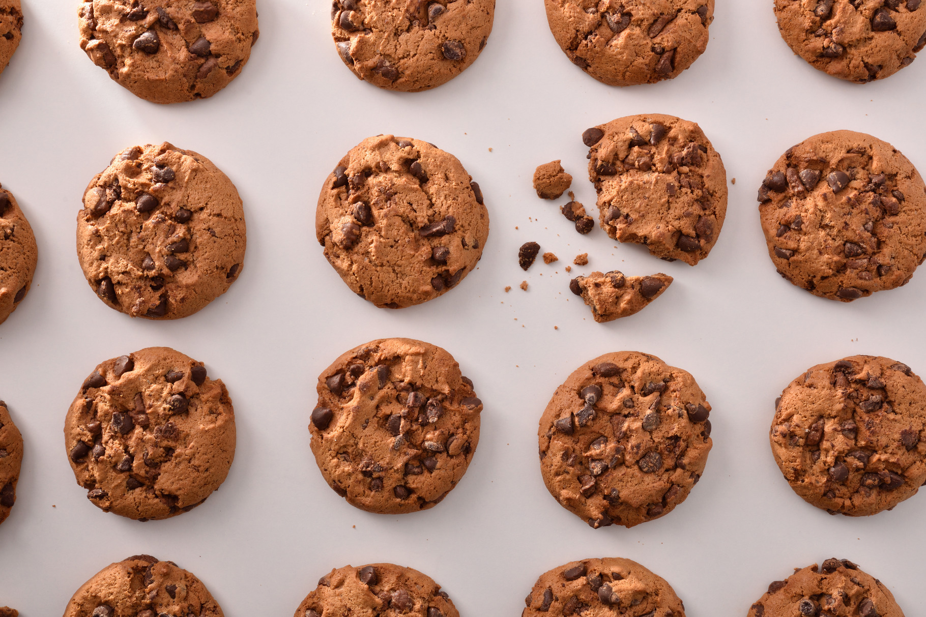 Biscuit pattern with chocolate chips, a Food & Drink Photo by Davizro's ...