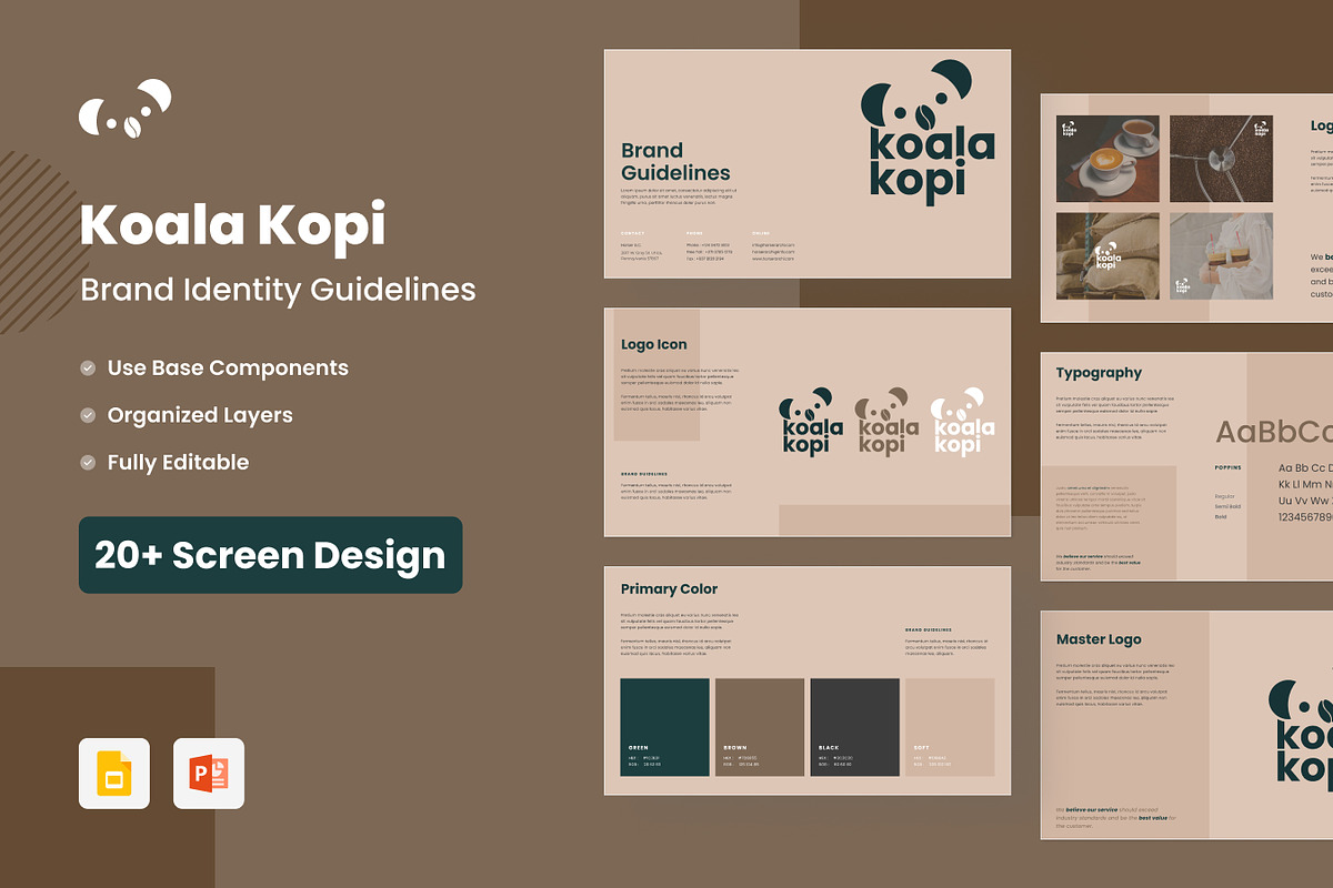 Koala Brand guidelines, a Presentation Template by Rukuru Studio