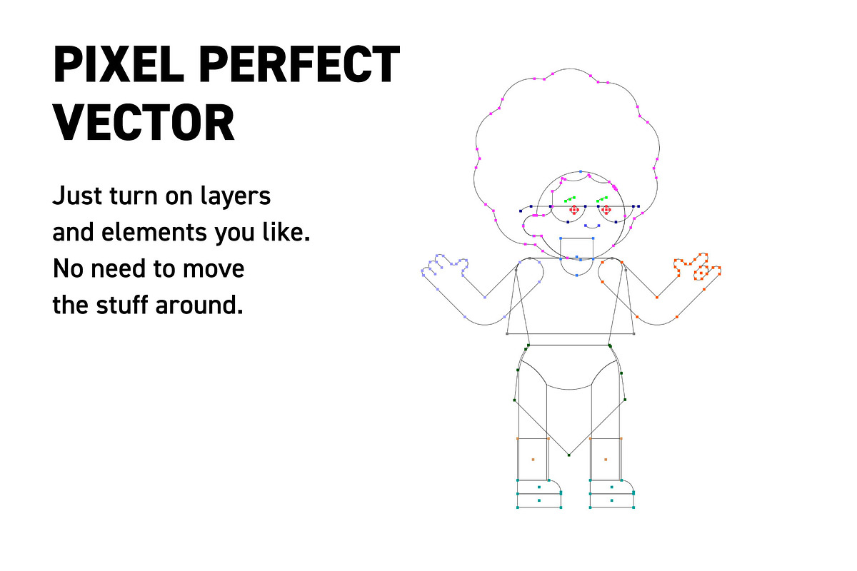 Vector Geometric Character Creator