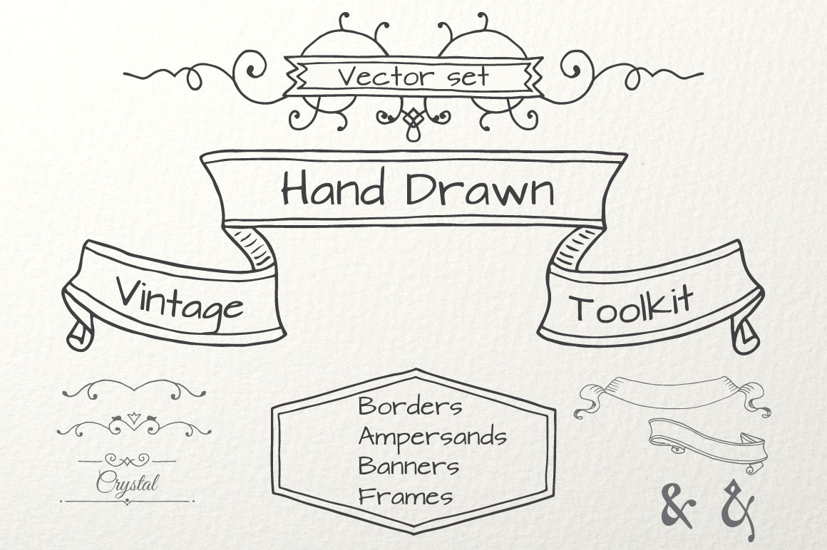 Hand Drawn Vintage Toolkit, an Object Graphic by Sunny Design