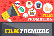 Film Promotion, Film Premiere Banner, a Technology Illustration by Magurok