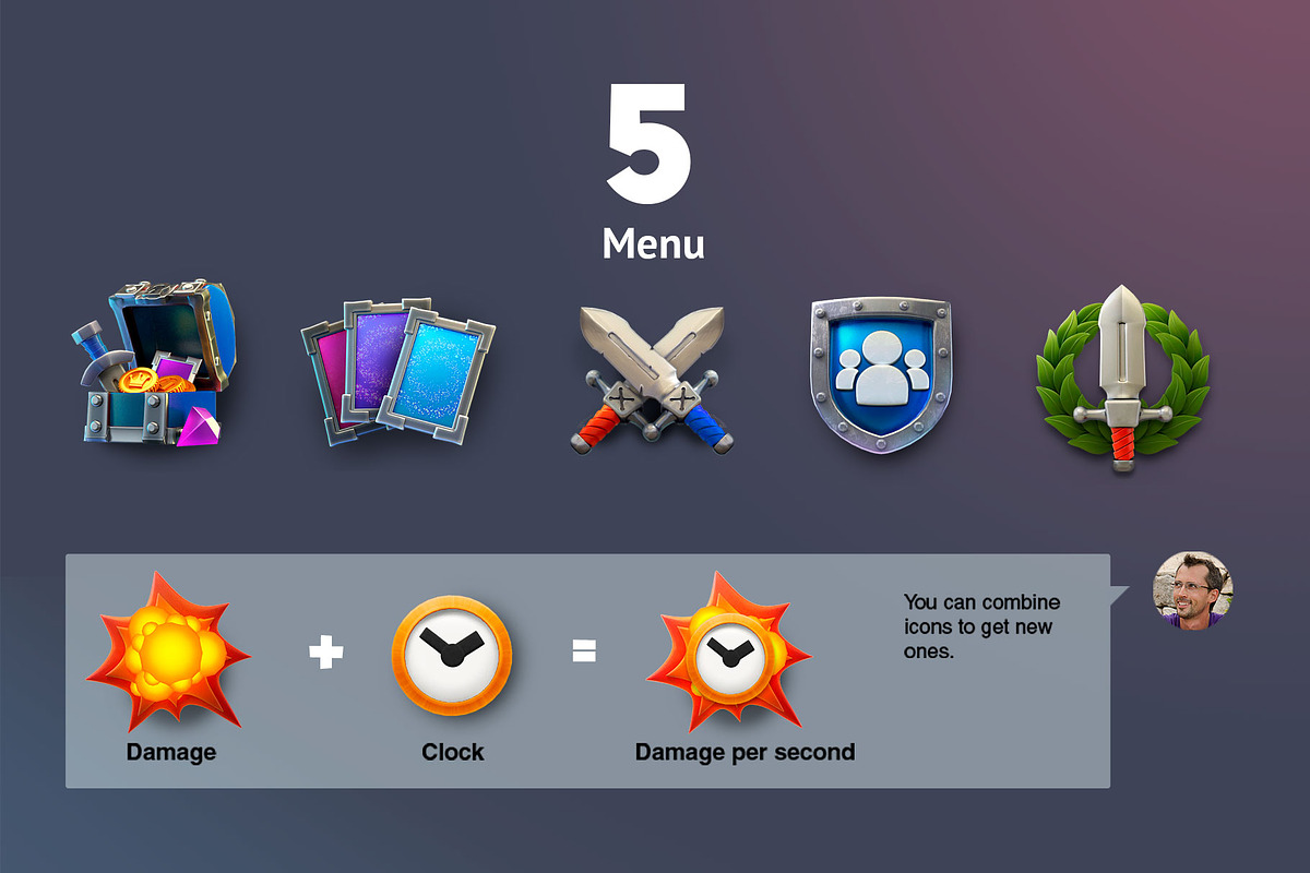 Game icon set, an Icon by илья.денисенко