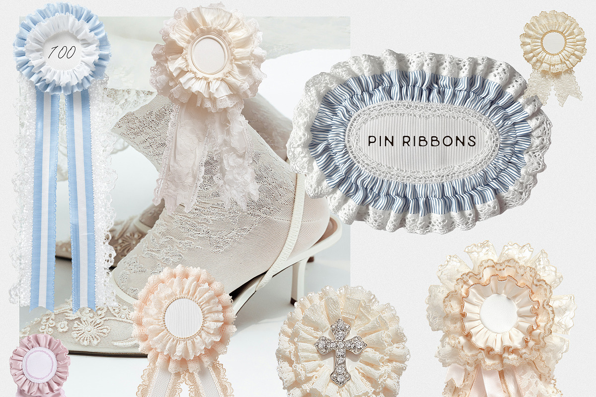 Rosette Badges: Pin Ribbons Pack