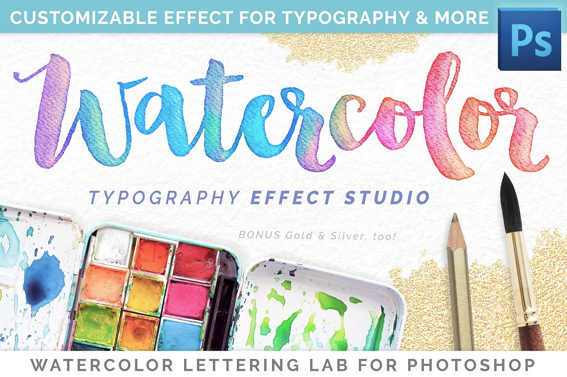 Watercolor Lettering Studio Pro, a Plug-in Add-On by Drifter Studio ...