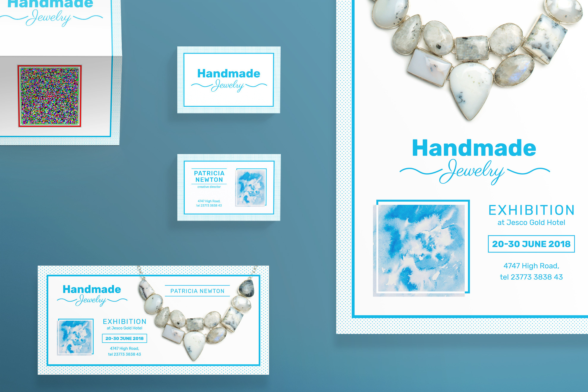 Print Pack | Handmade Jewelry, a Poster Template by Amber Graphics