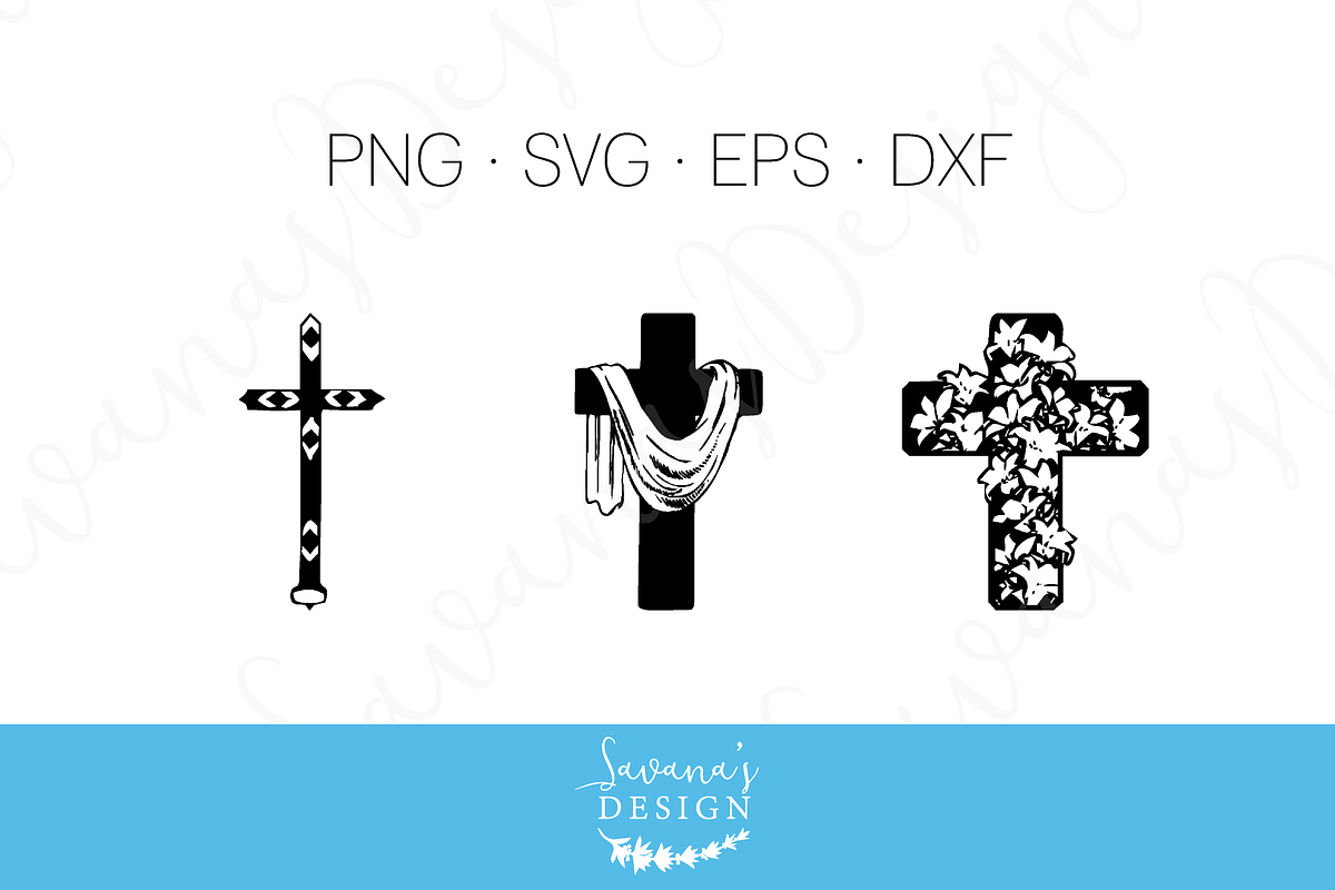 Cross SVG, EPS, DXF Cut Files, a Decorative Illustration by SavanasDesign