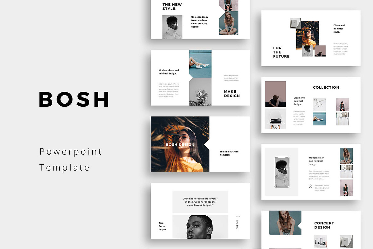 BOSH - Powerpoint Template, a Presentation Template by PixaSquare
