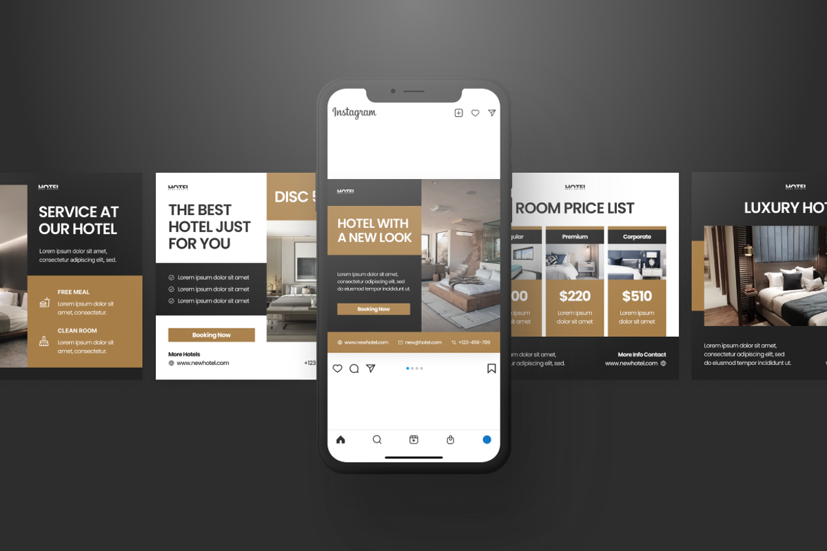 Hotel Instagram Post, a Social Media Template by artism_design