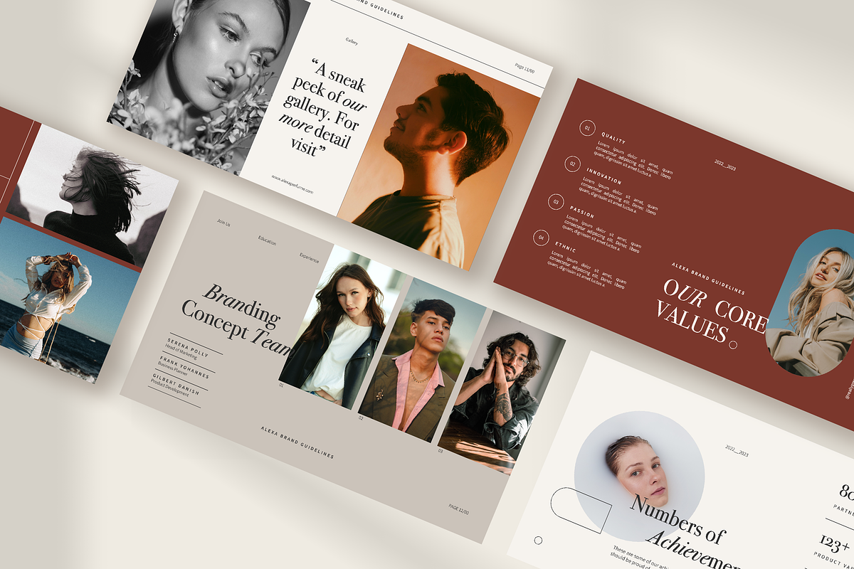 Alexa brand guidelines presentation, a Presentation Template by peterdraw