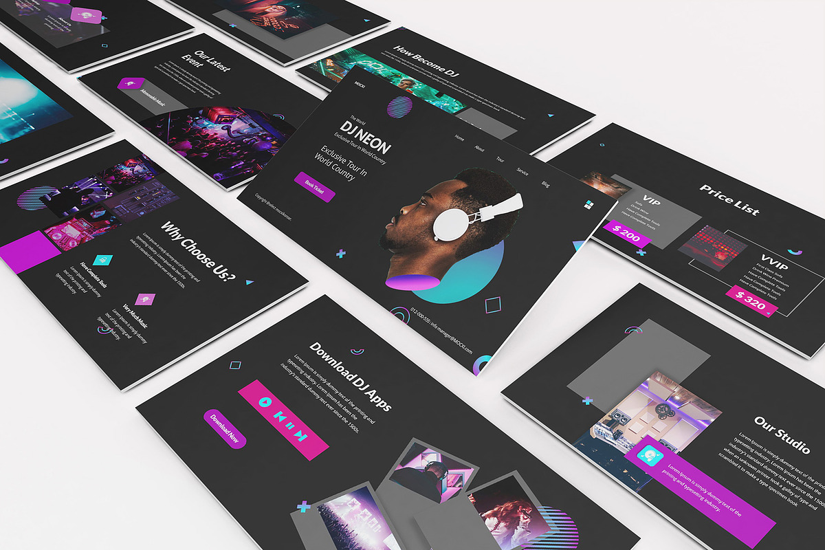 Dj Powerpoint Presentation Template, a Presentation Template by ...
