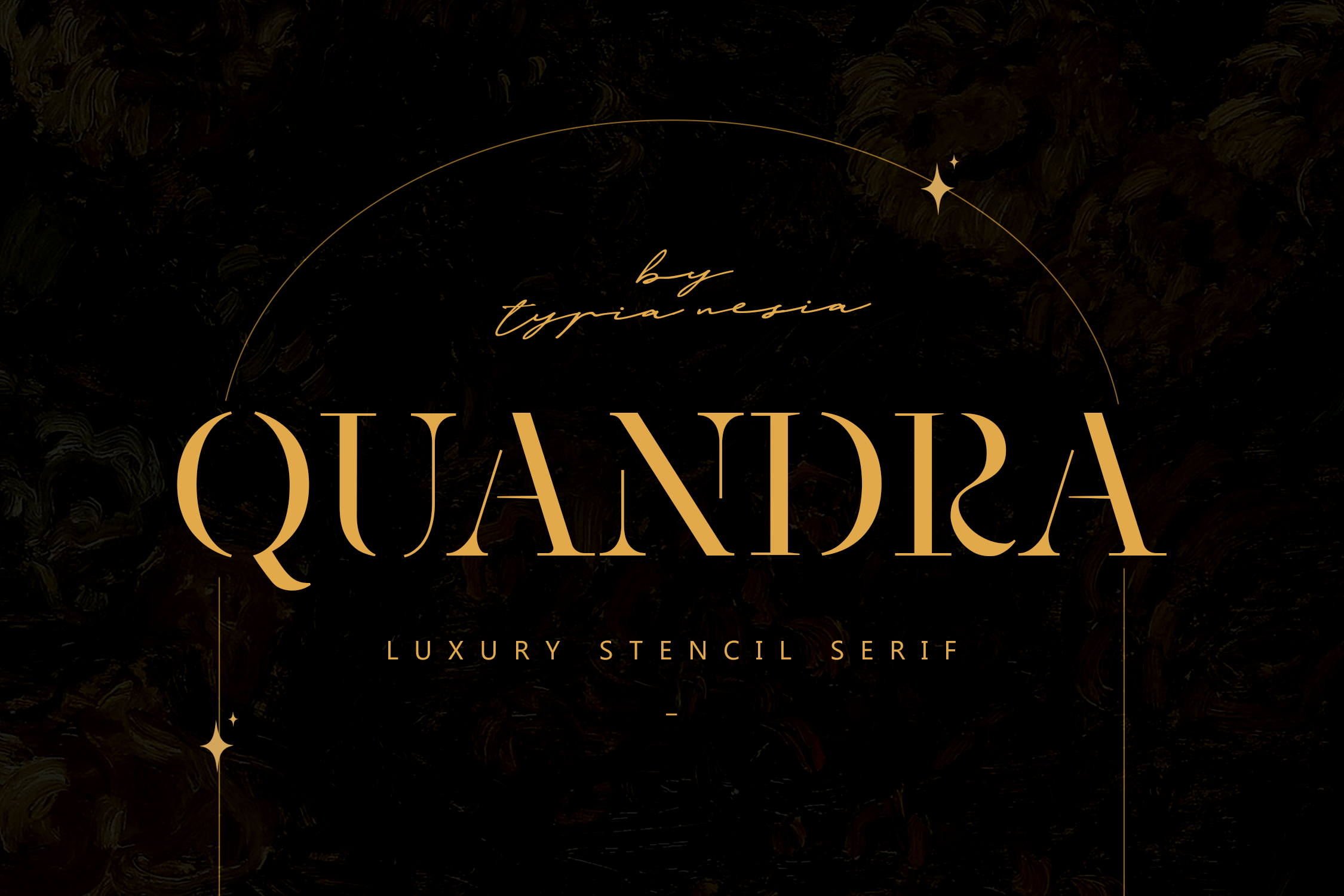Quandra - Luxury Stencil Serif, a Serif Font by Typia Nesia | Creative Market