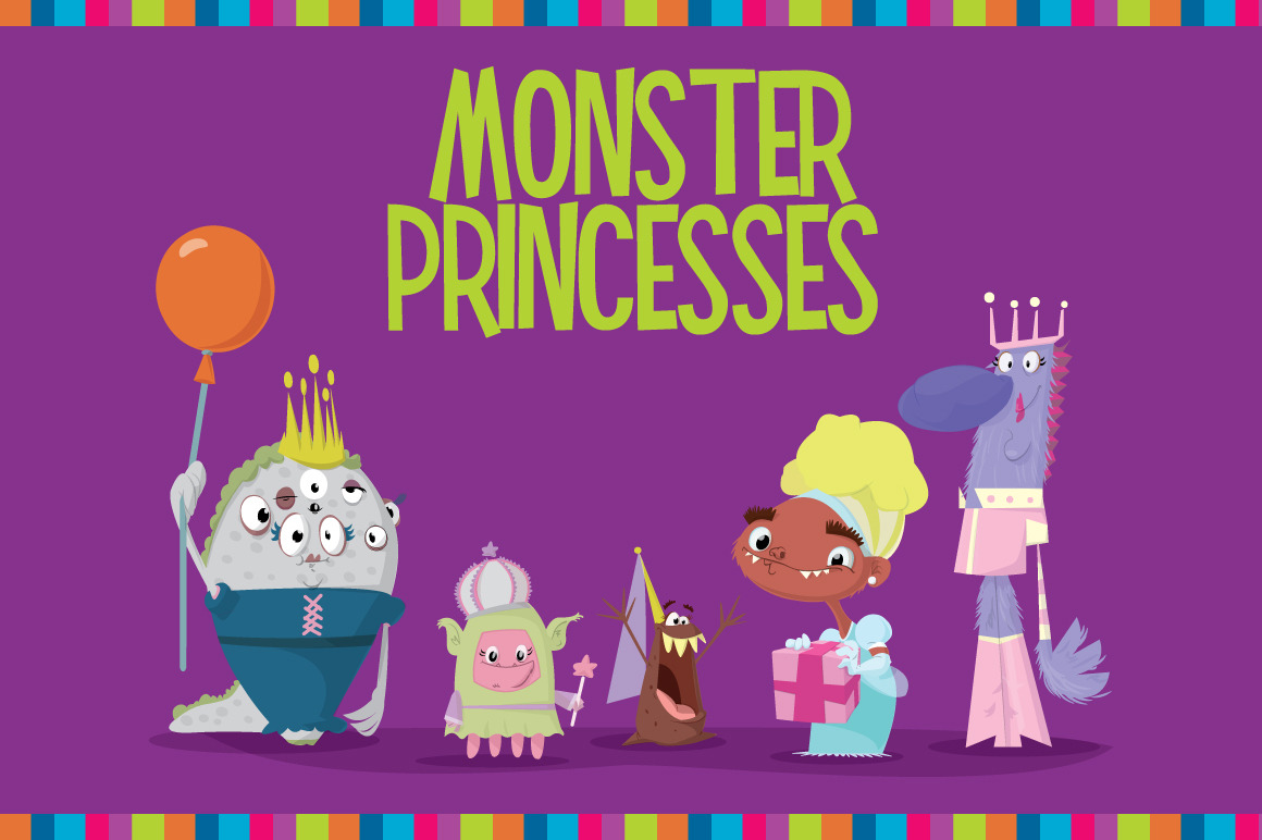 Monster Princess Vectors, an Illustration by Rainy City Press ...