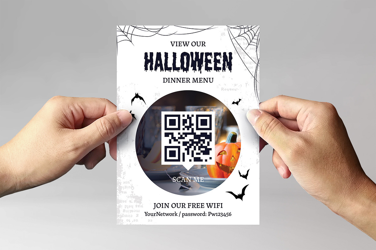 Halloween QR Code Flyer Templates, a Flyer Template by BrandPacks ...