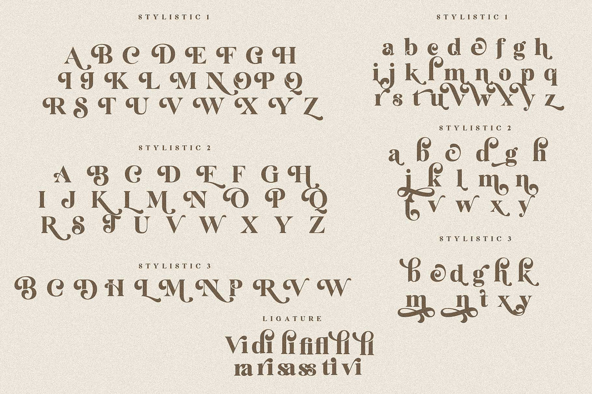 Classical Authentic Font, a Serif Font by senzana
