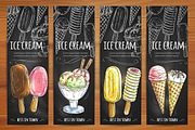 Ice cream menu card | Background Graphics ~ Creative Market