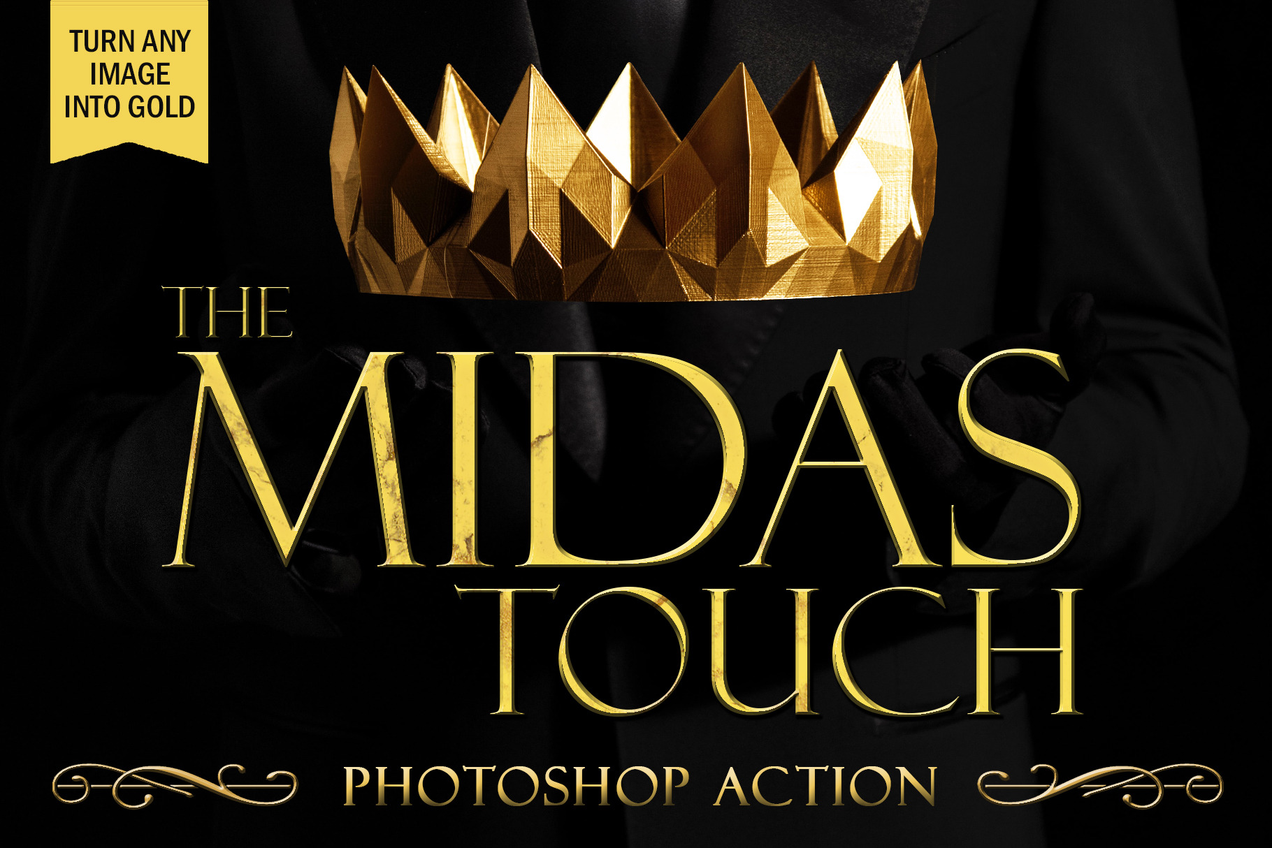 The Midas Touch Photoshop Action, an Action Add-On by Dene Studios