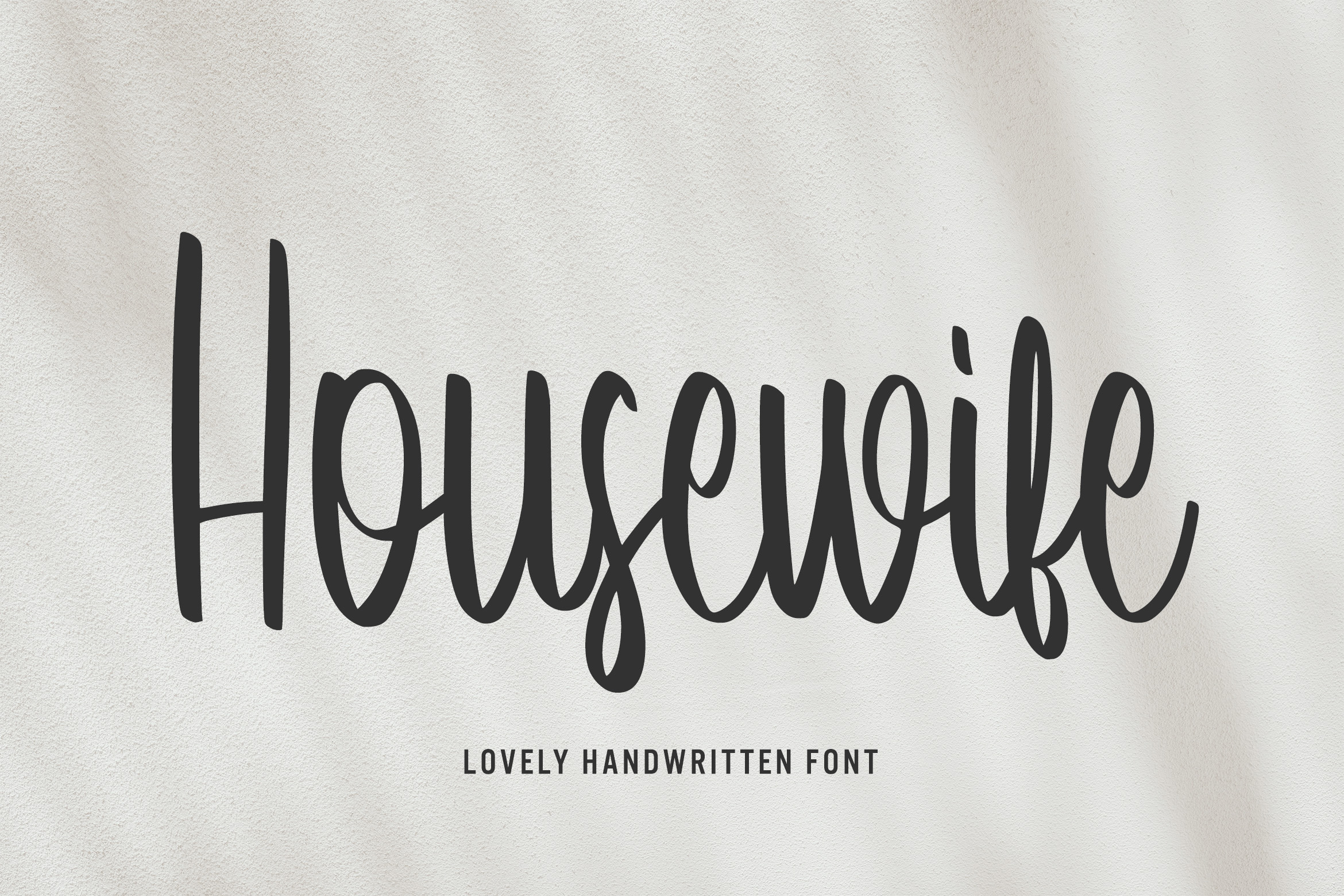 Housewife - Handwritten Font, a Script Font by Arendxstudio
