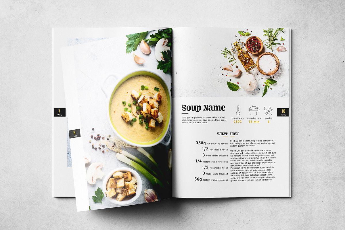 Cookbok / Recipe Layout
