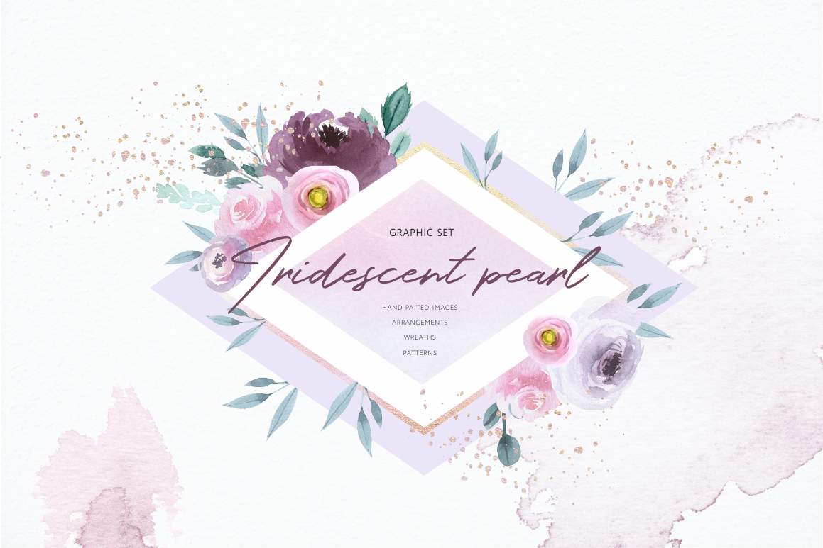 Iridescent pearl - graphic set, a Texture Illustration by Youksy