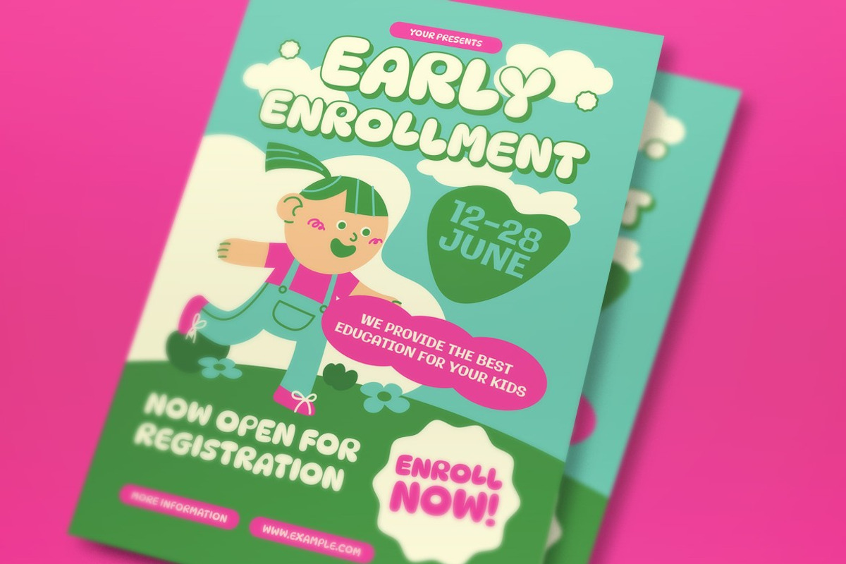 Early Registration Flyer, a Flyer Template by graphicook