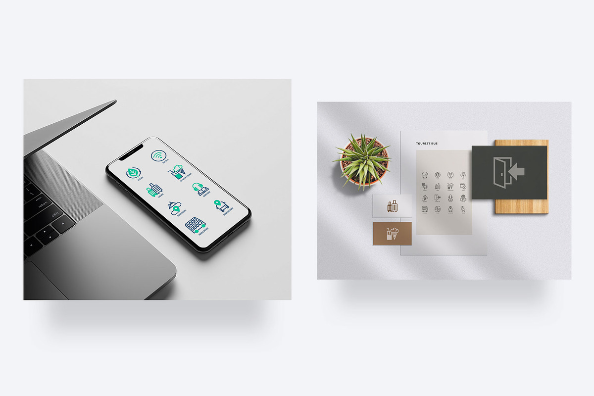 Tourist Bus | 32 Icons Set, an Outline Icon by Marina Silence ...