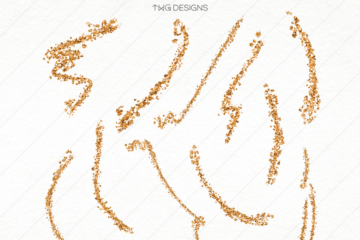 Doodle Paint Glitter Frame Bundle, a Texture Illustration by TWG Designs