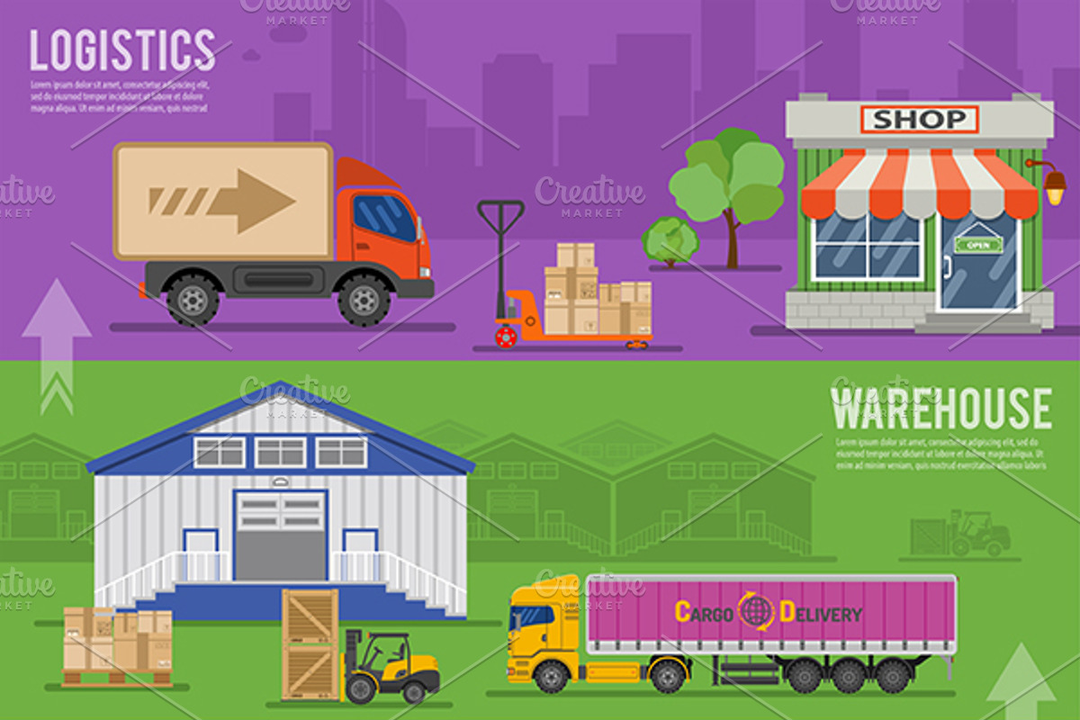 Freight Transport, a Technology Illustration by TAlex