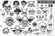 30 in 1 Pirates design elements | Illustrations ~ Creative Market