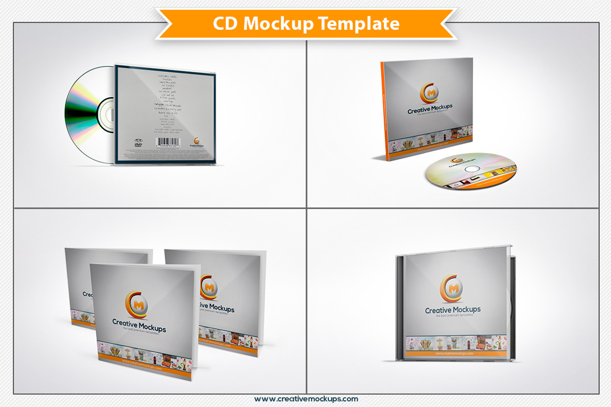 CD Mockup Template, a Books & Magazine Mockup by Plus Media