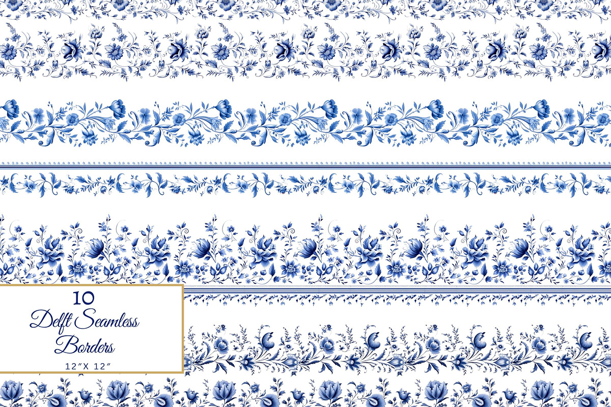 Transparent Dutch Blue Tiles Bundle, a Graphic by NiiiNArt