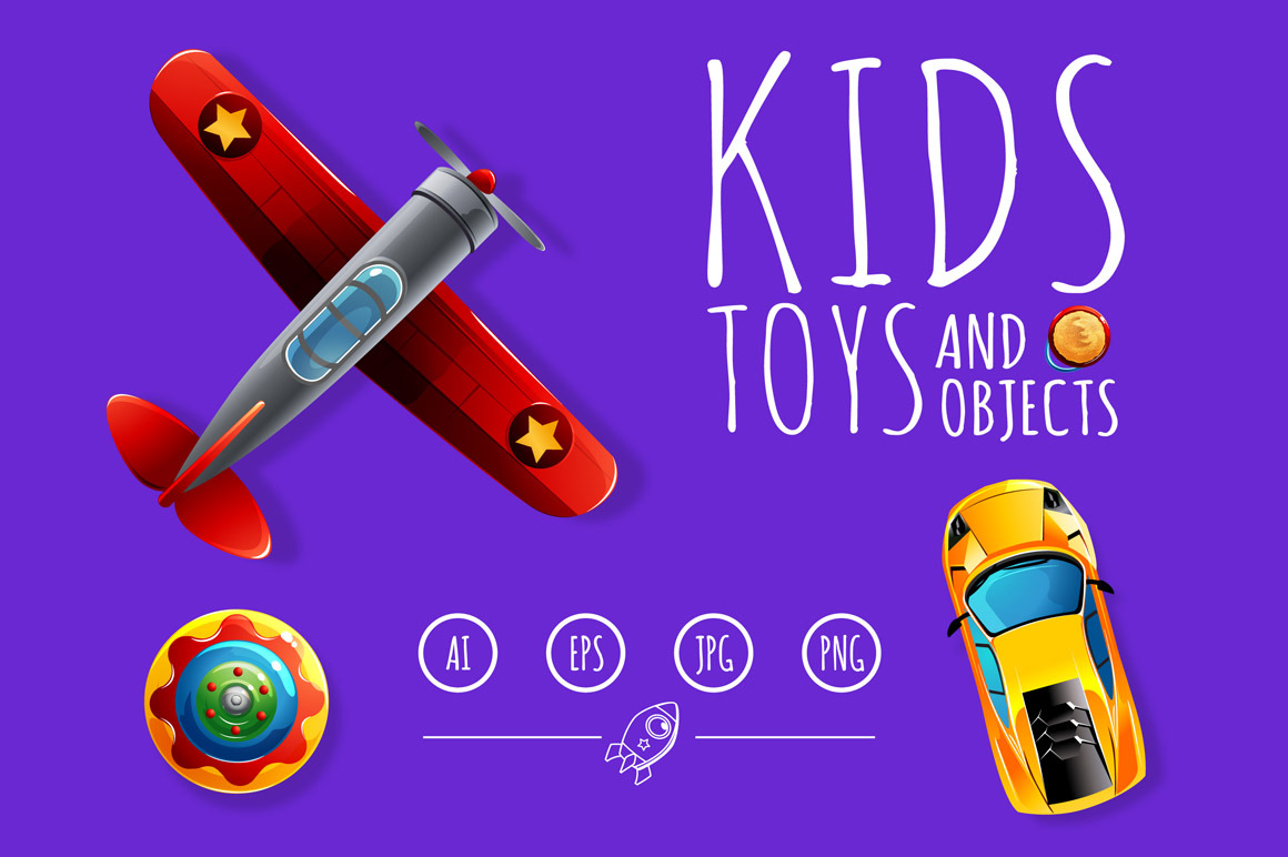 Kids Toys and Objects, an Object Graphic by ConceptCafe
