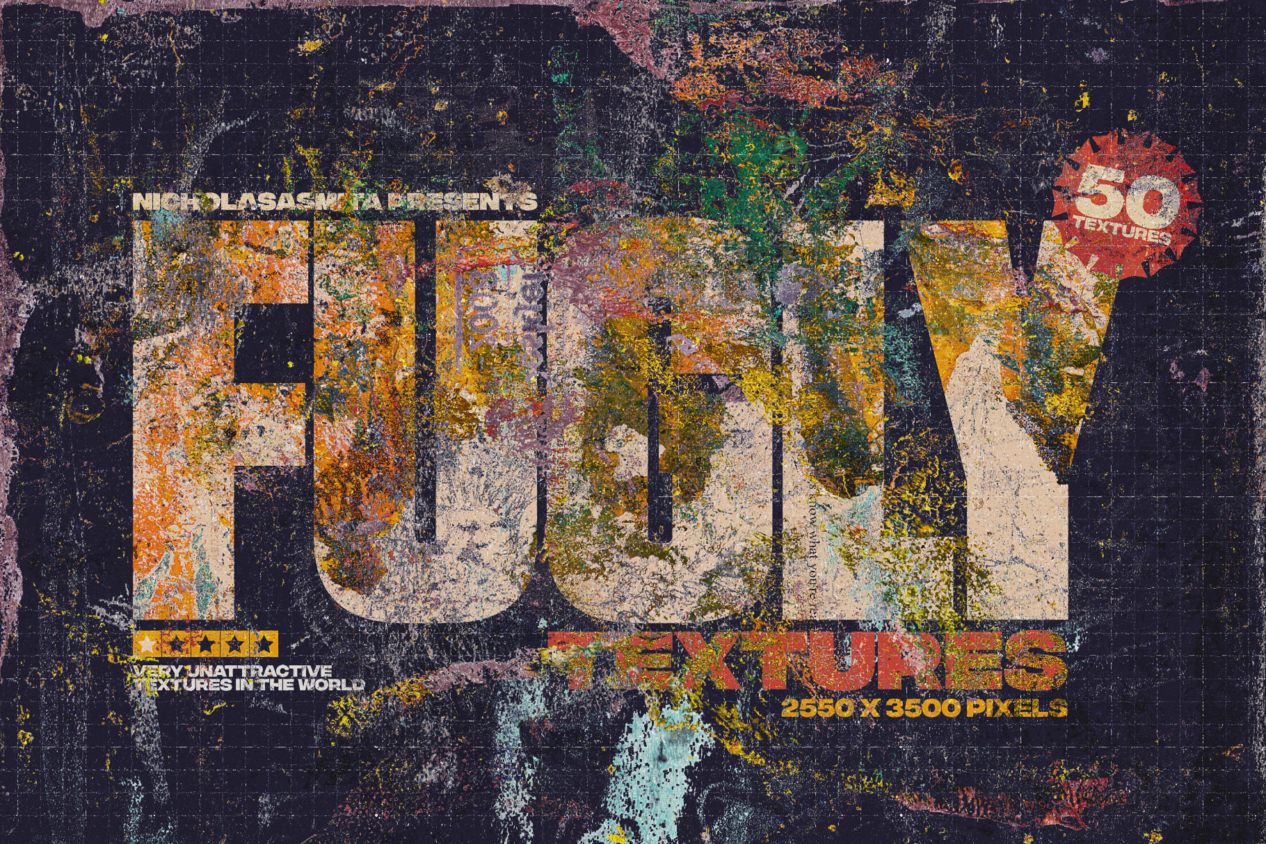 Fugly: 50 Transparent PNG Textures, a Texture Graphic by nicholasasmita