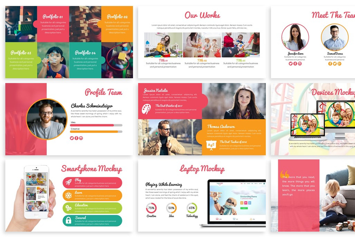 Childhood - Playful Powerpoint, a Presentation Template by SlideFactory