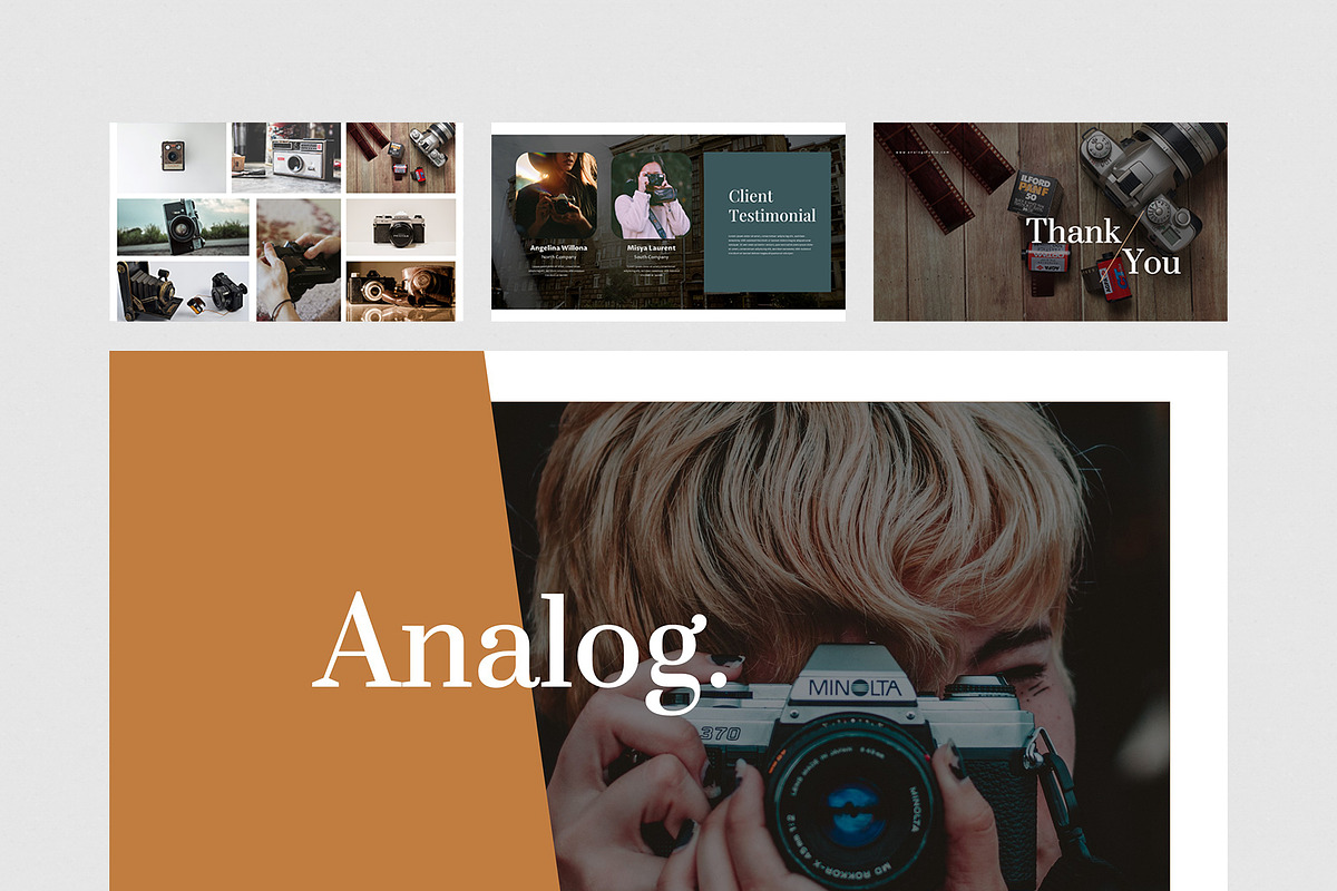 Analog - Photography Google Slides, a Presentation Template by eunavia