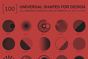 100 Geometric Shapes. Part 3, a Pattern Graphic by Vanzyst