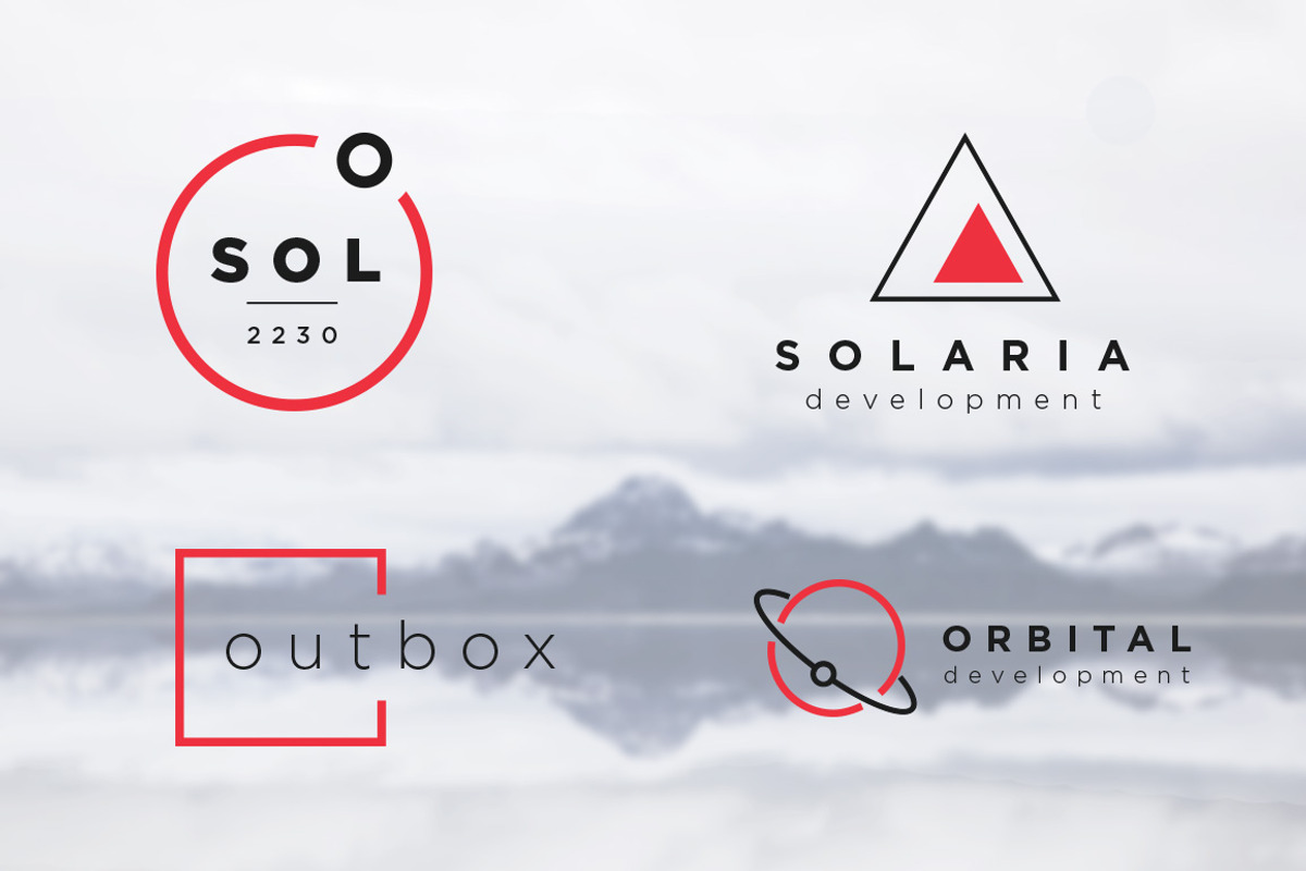 10 Futuristic / Minimalist Logo Pack, a Branding & Logo Template by ...