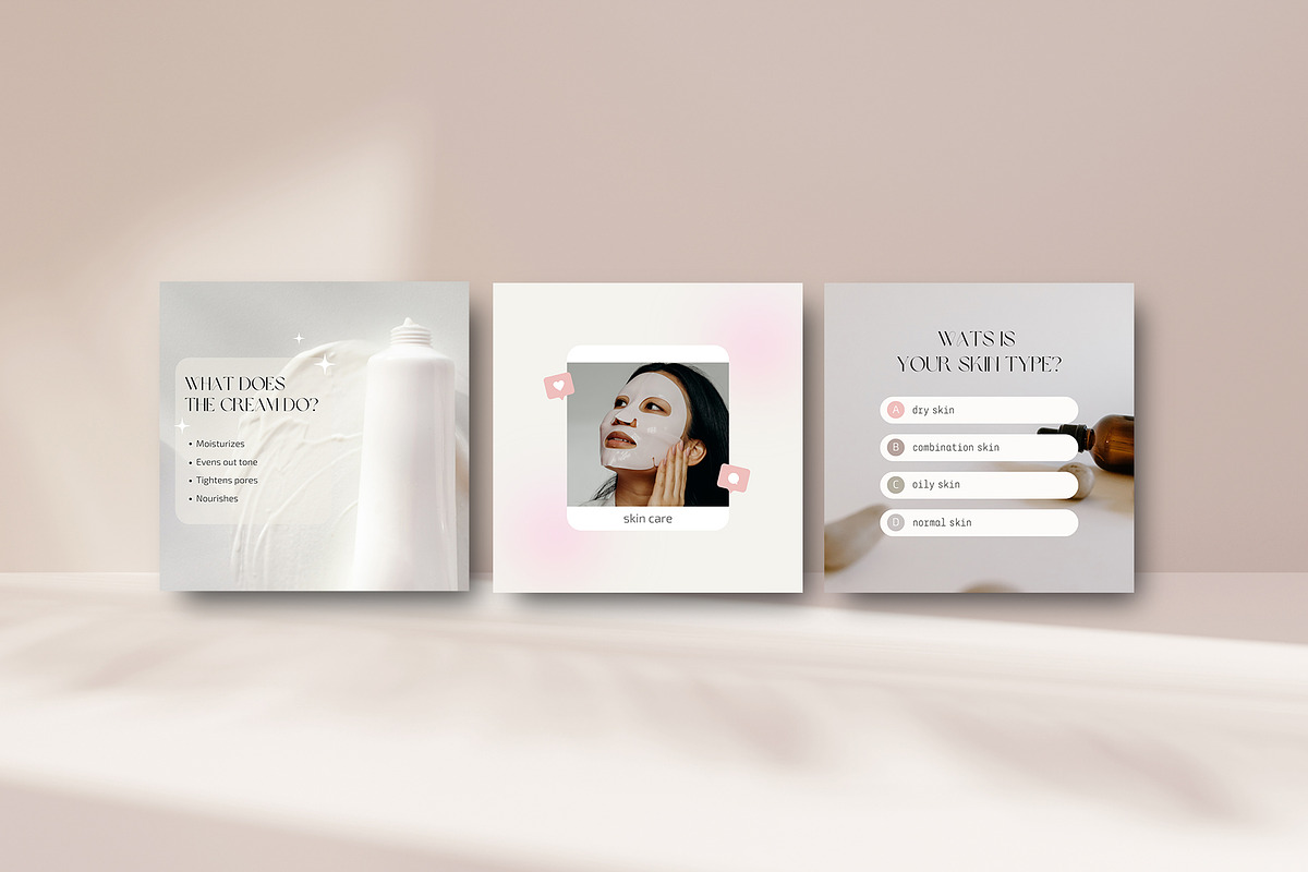 CANVA / Skin Care Social Media Pack, a Social Media Template by Simple có
