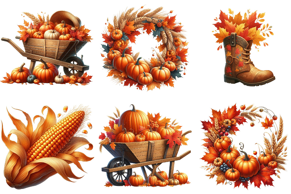 Fall Farm Clipart Bundle, a Graphic by CitraGraphics