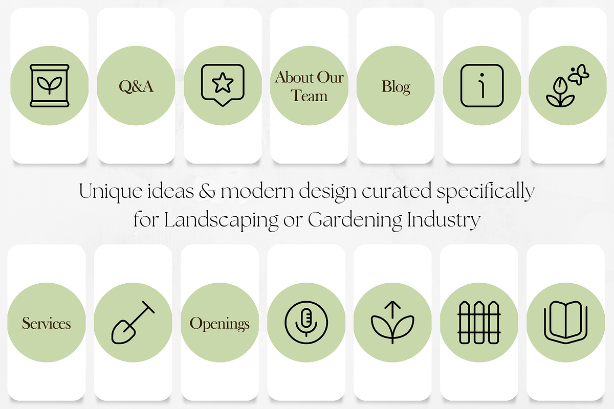 100 Gardening Story Highlight Covers, a Social Media Template by ...
