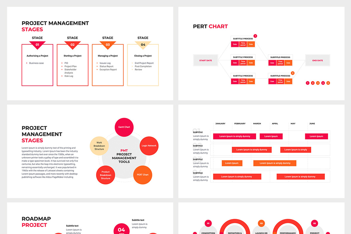 Project Management PowerPoint, a Presentation Template by HiSlide.io