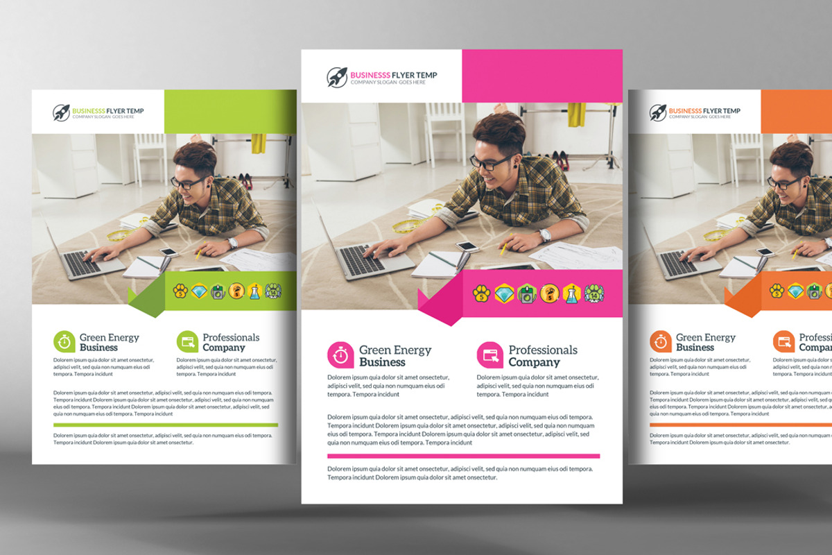 7 Business Analyst Flyers Bundle, a Flyer Template by graphicforest