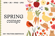 Spring Cottagecore Illustrations