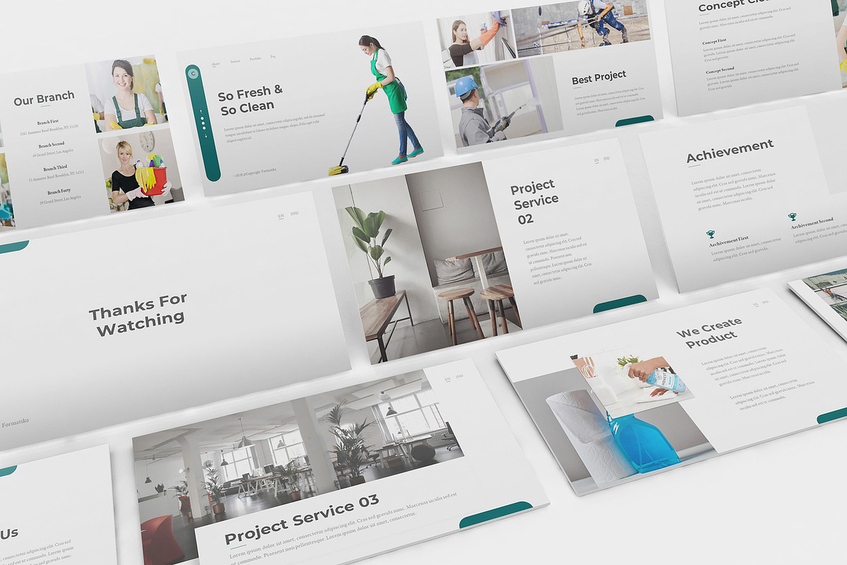 Cleaning Service Powerpoint Template, a Presentation Template by ...