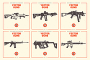 VECTOR GUNS HAND DRAWN BUNDLE 1.0, an Illustration by pawellpi