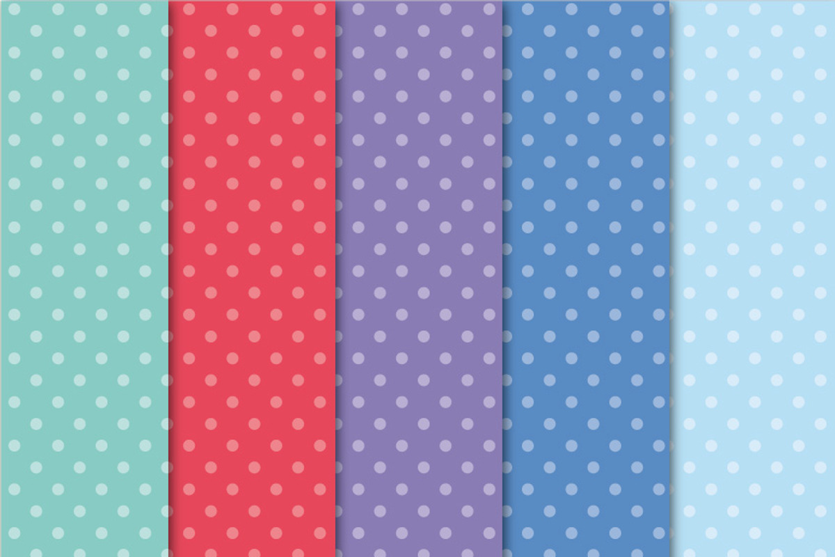 Digital Papers Polka Dots, a Pattern Graphic by Maishop